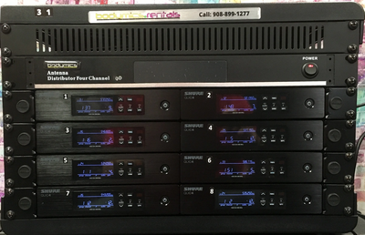 Custom Built Racks of Wireless Microphones - Rack'D Wireless Systems