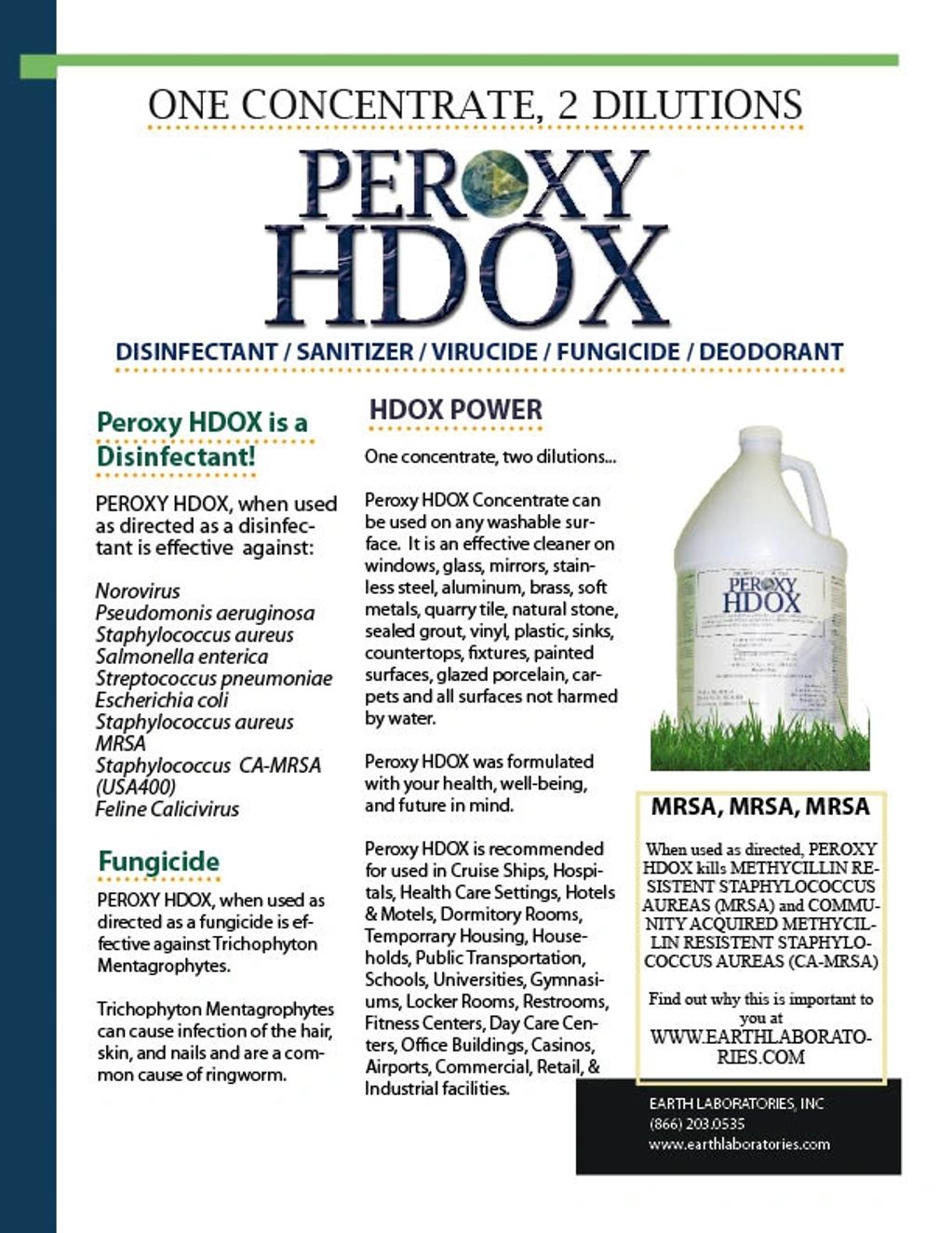 PEROXY HDOX | EARTH LABORATORIES, INC.