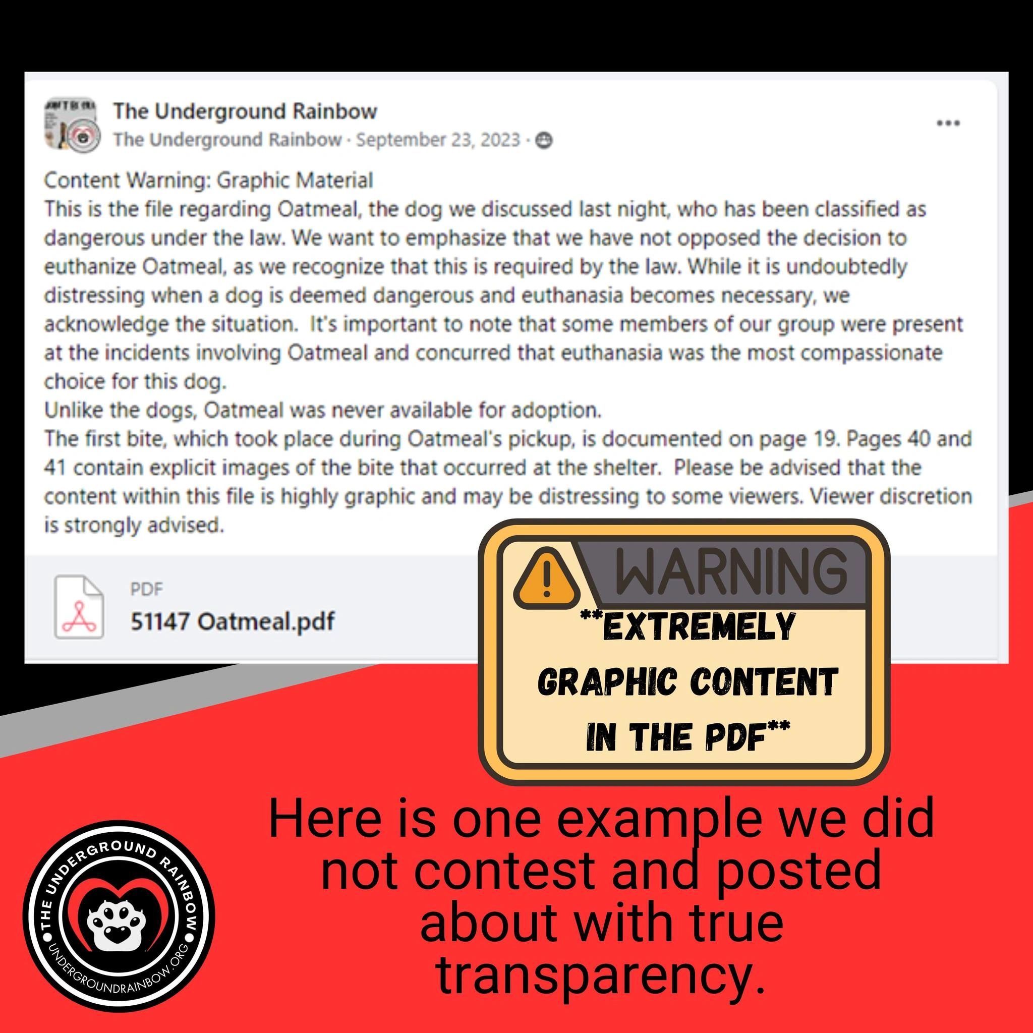 We Are Not Against Humane Euthanasia - For The Right Circumstance