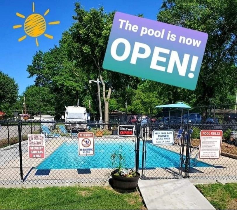 The Riverside RV Pool is Now Open for Customers