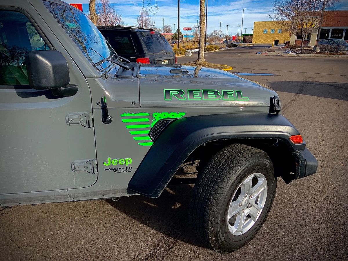 Side Hood Banners 2 Color, Set