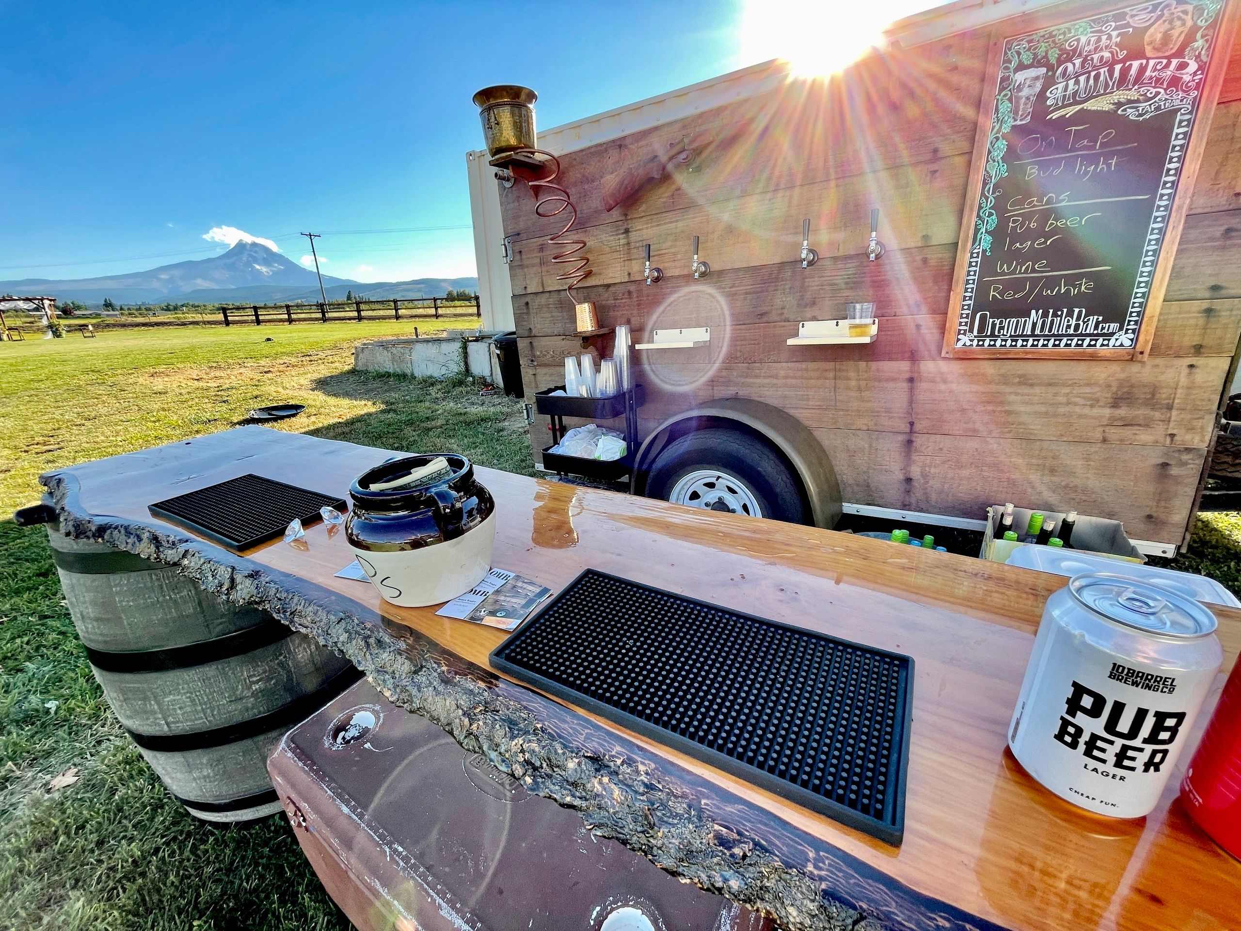 Mobile bar tap trailers