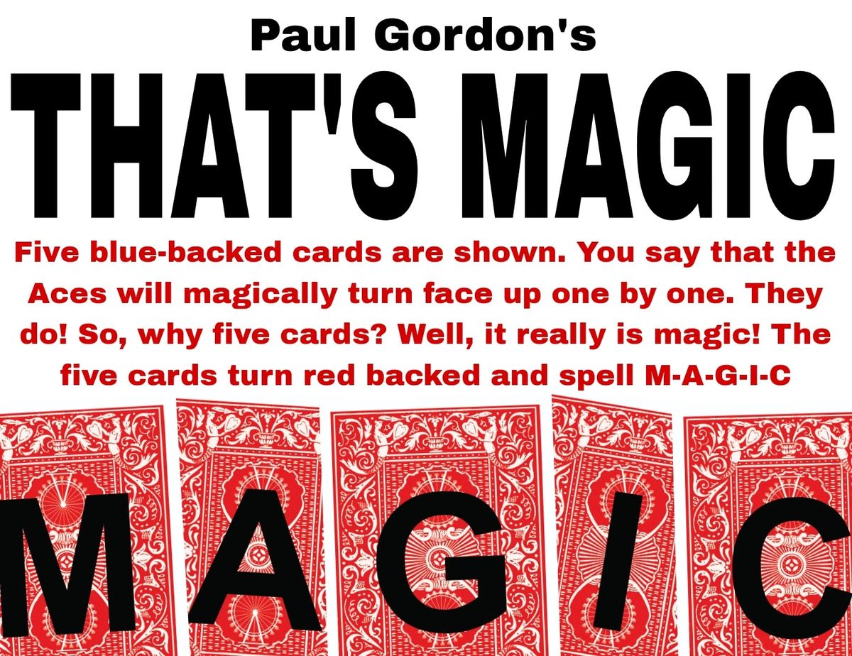 Paul Gordon's That's Magic - Killer Packet Trick