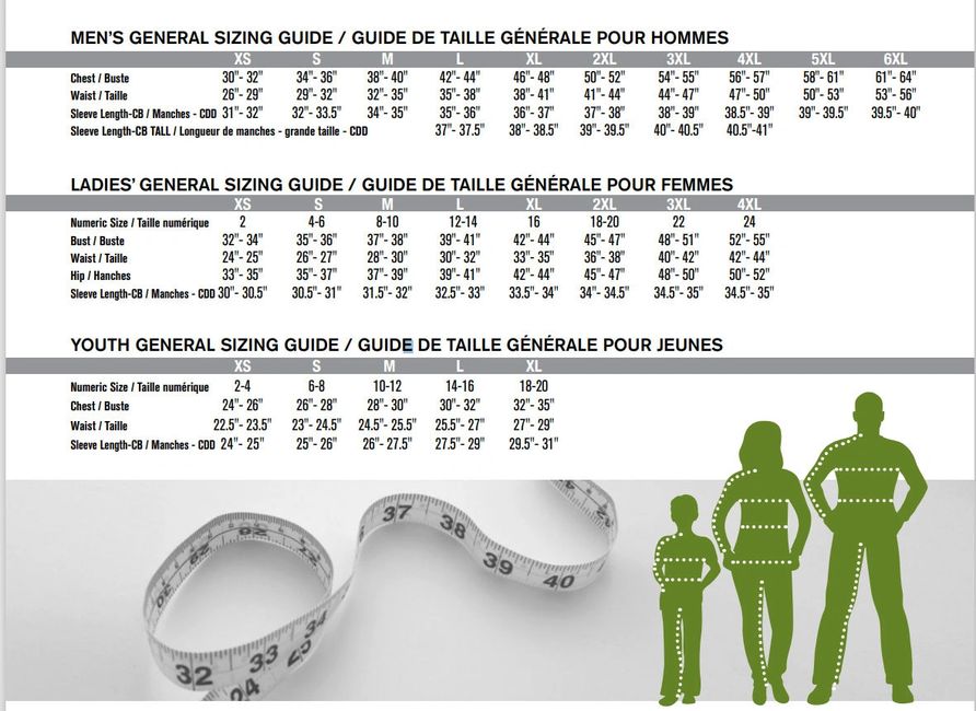 Sizing Chart | Idkdesigns