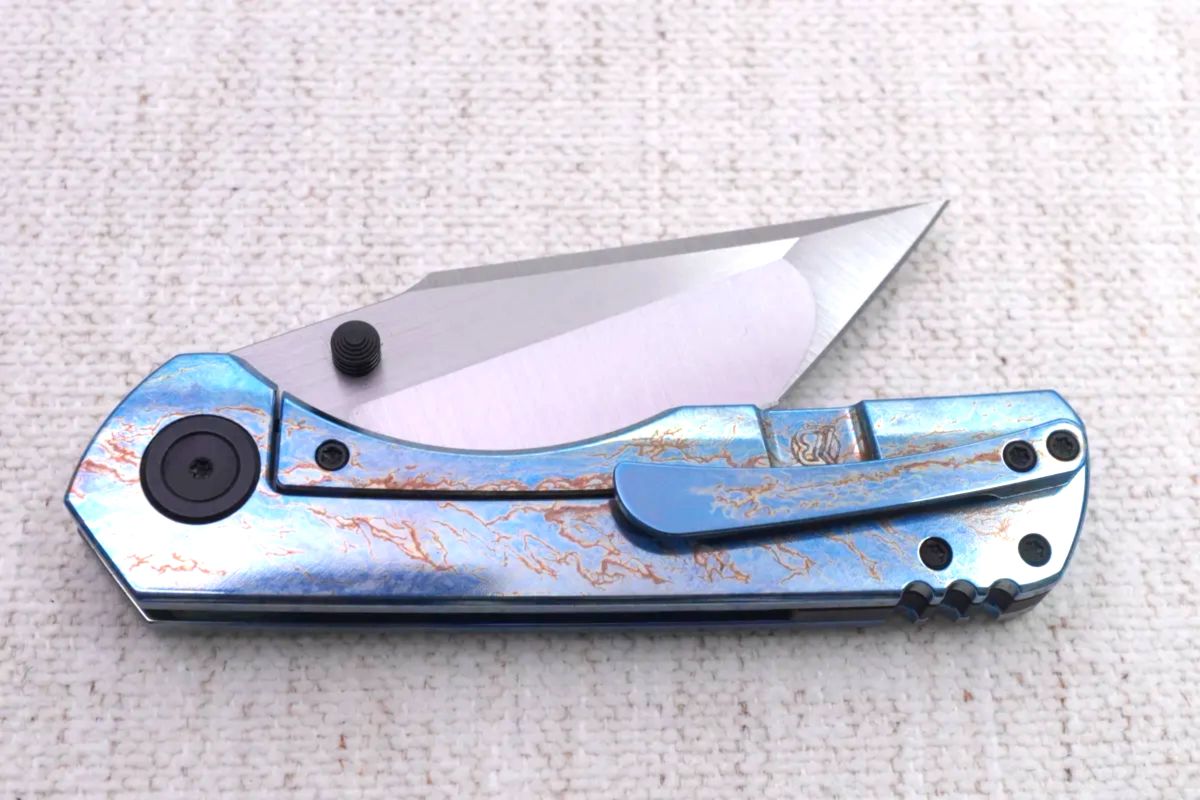 Brian Brown Corvus: Polished and anodized sky blue with super storm ...