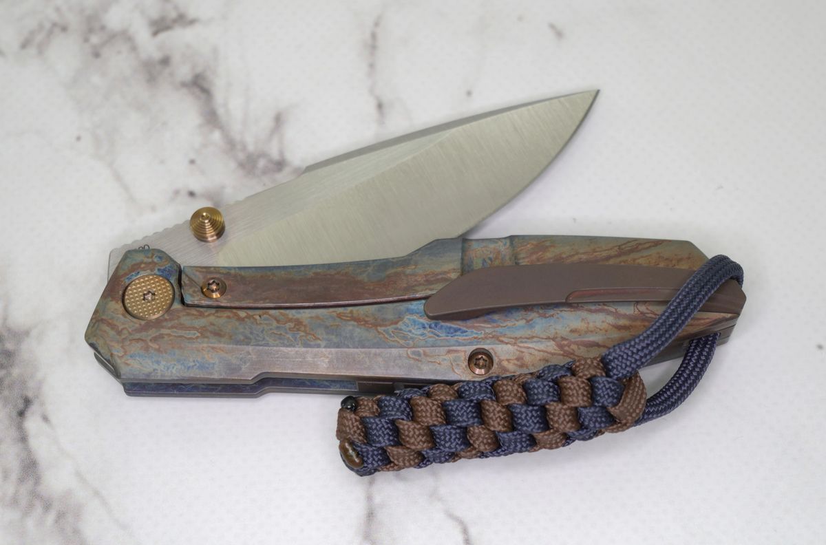 Null Knives Raiden: Custom satin finished then anodized blue and gray ...