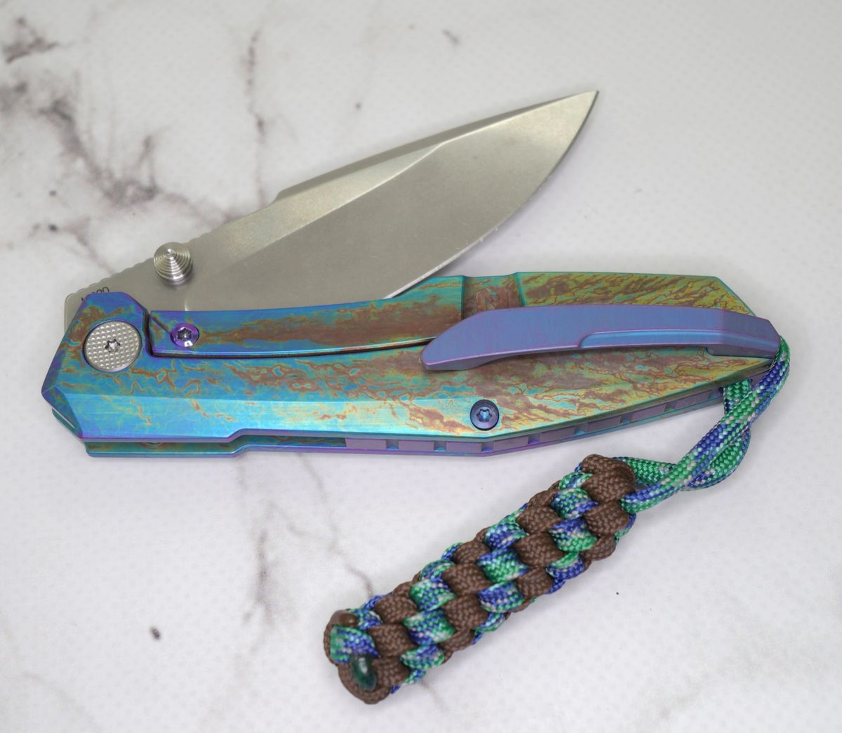 Null Knives Raiden: Custom satin finished then anodized high voltage ...