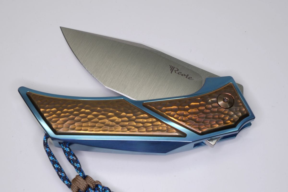Reate T3500 Titanium Inlay: Polished given a multi blue splash ...