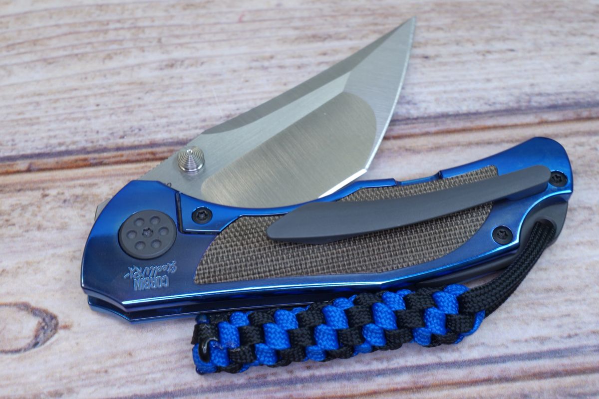 Null Knives Grace Micarta Inlay Zirc Hardware: Custom polished and ...