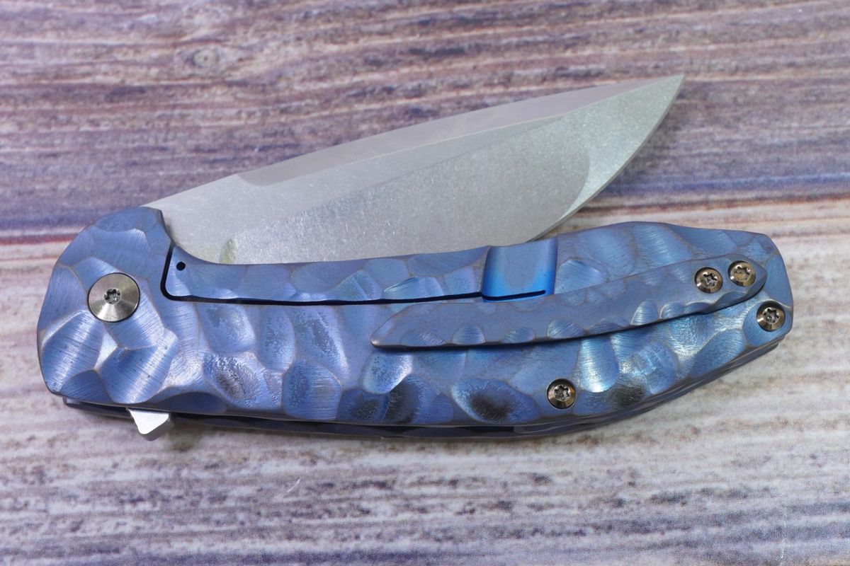 Varga VBR Original: Custom carved for a rugged look. Anodized blue with ...