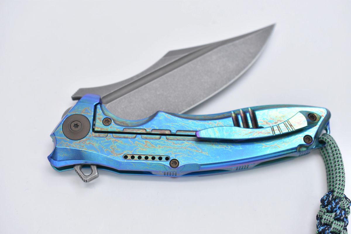 WE 814 Chimera: The polished then given a high voltage blue background ...