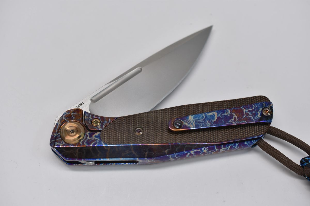 Liong Mah GSD V2 Micarta Inlay: Polished to remove the bead blast then ...