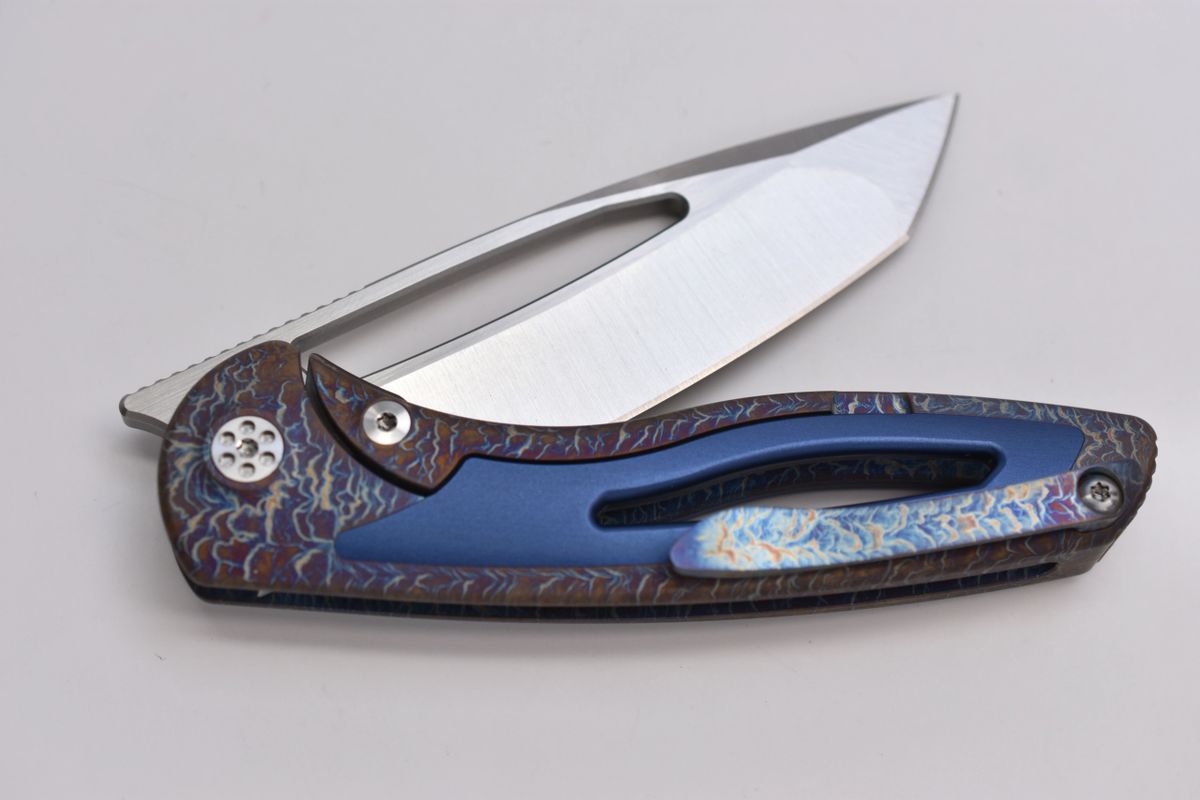 Sharp By Design Apex Front Flipper Tanto: Satin finished with bronze ...