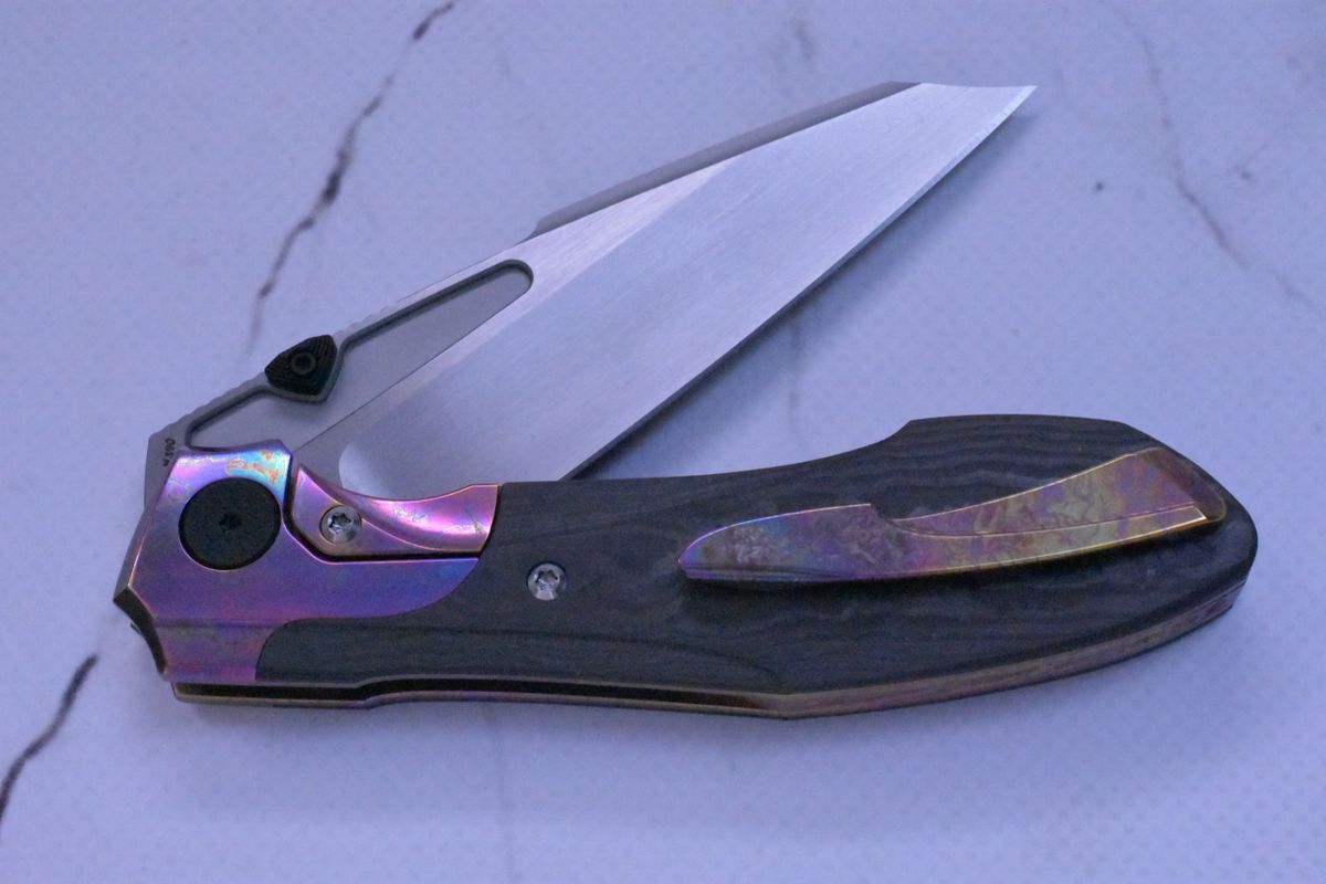 Null Knives Voodoo - Black Camo Carbon Fiber hand rubbed blade ...