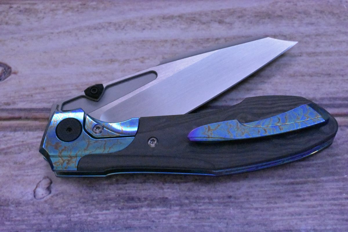 Null Knives Voodoo - Black Camo Carbon Fiber hand rubbed blade ...