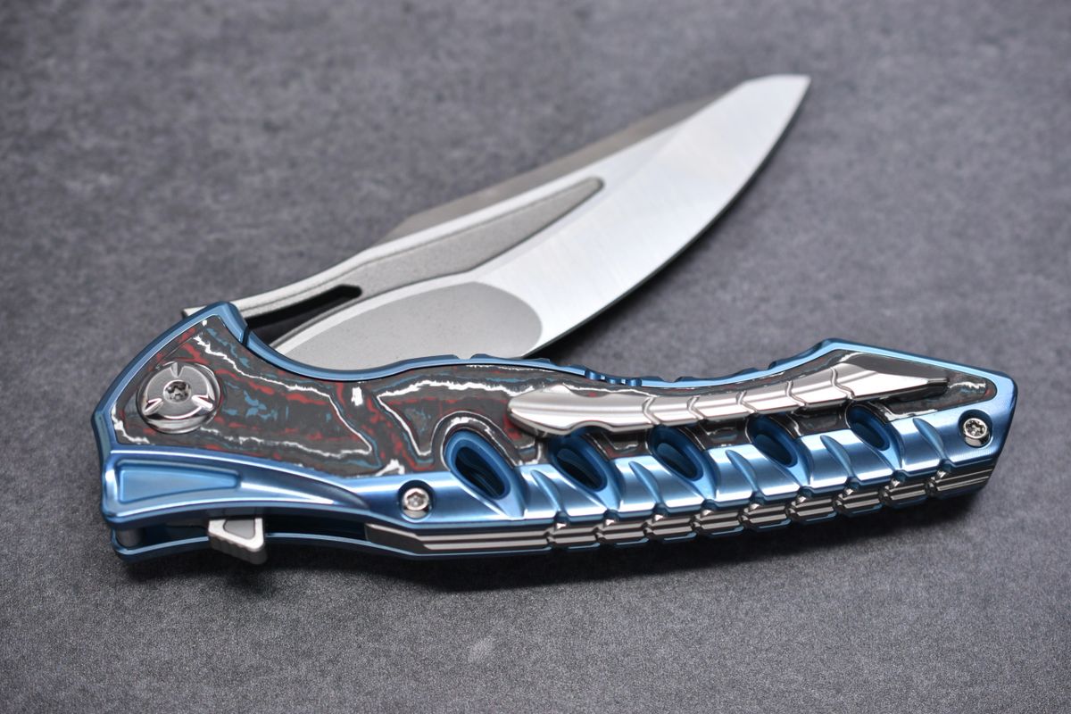 Maxace Hive 2.0 TC4 Carbon Fiber: Polished and anodize a great blue ...
