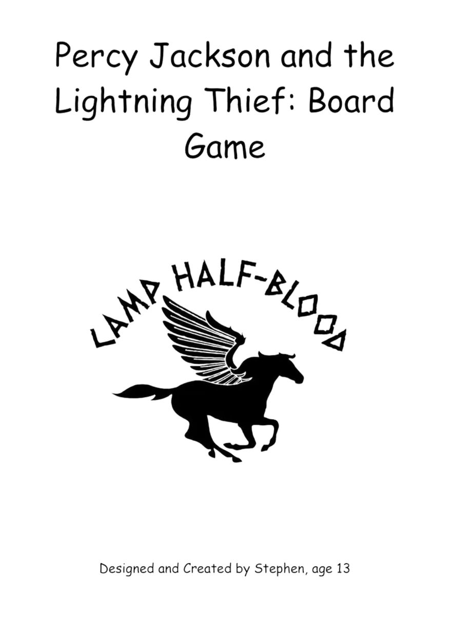 Percy Jackson and the Lightning Thief Board Game