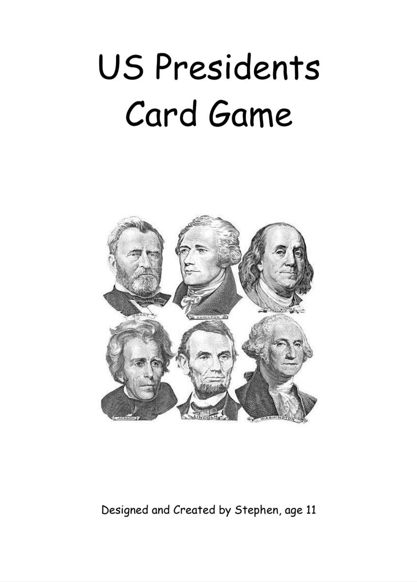 US Presidents Card Game