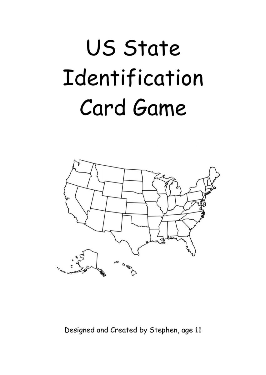 US States Identification Game