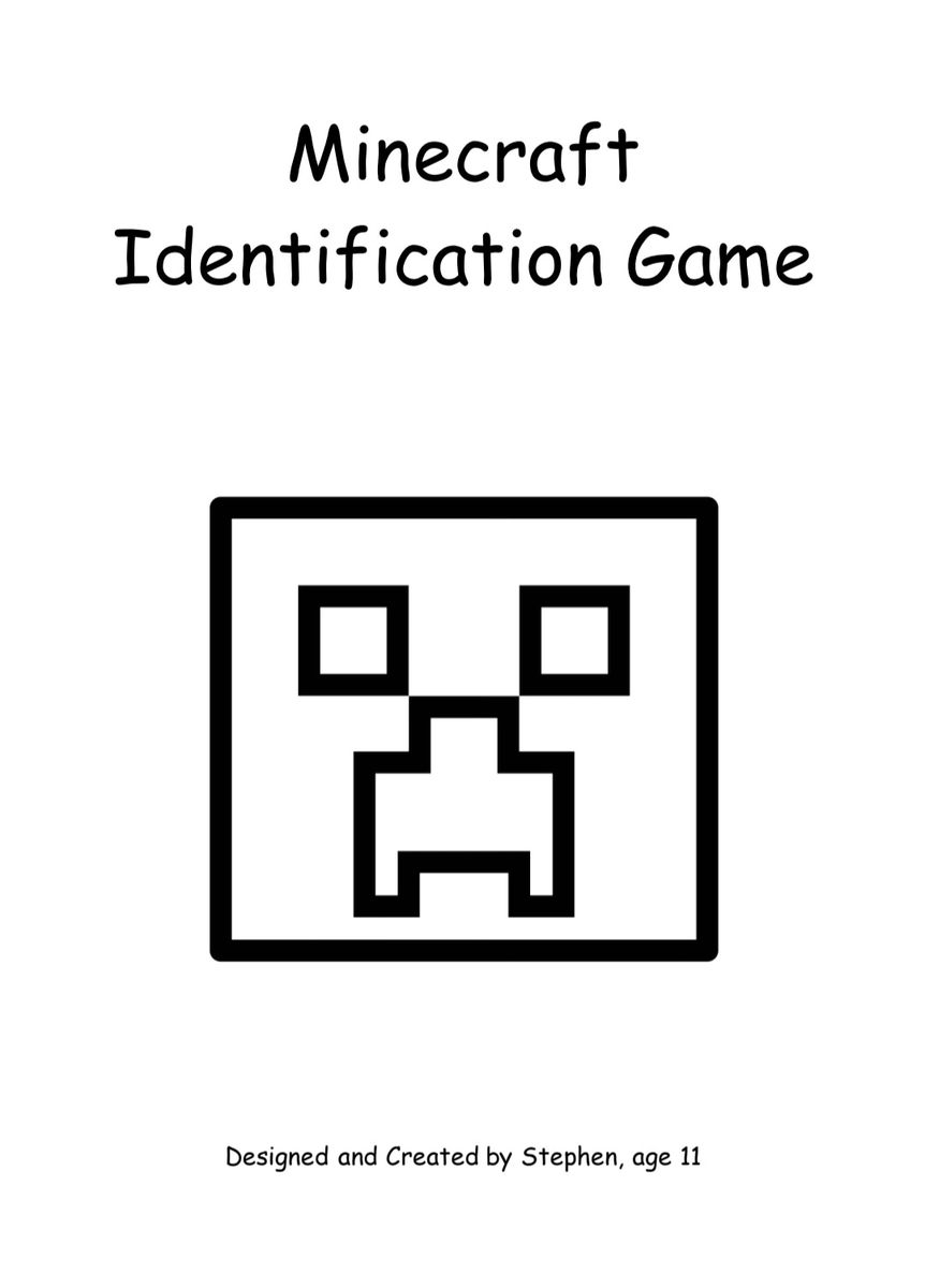 Minecraft Identification Game