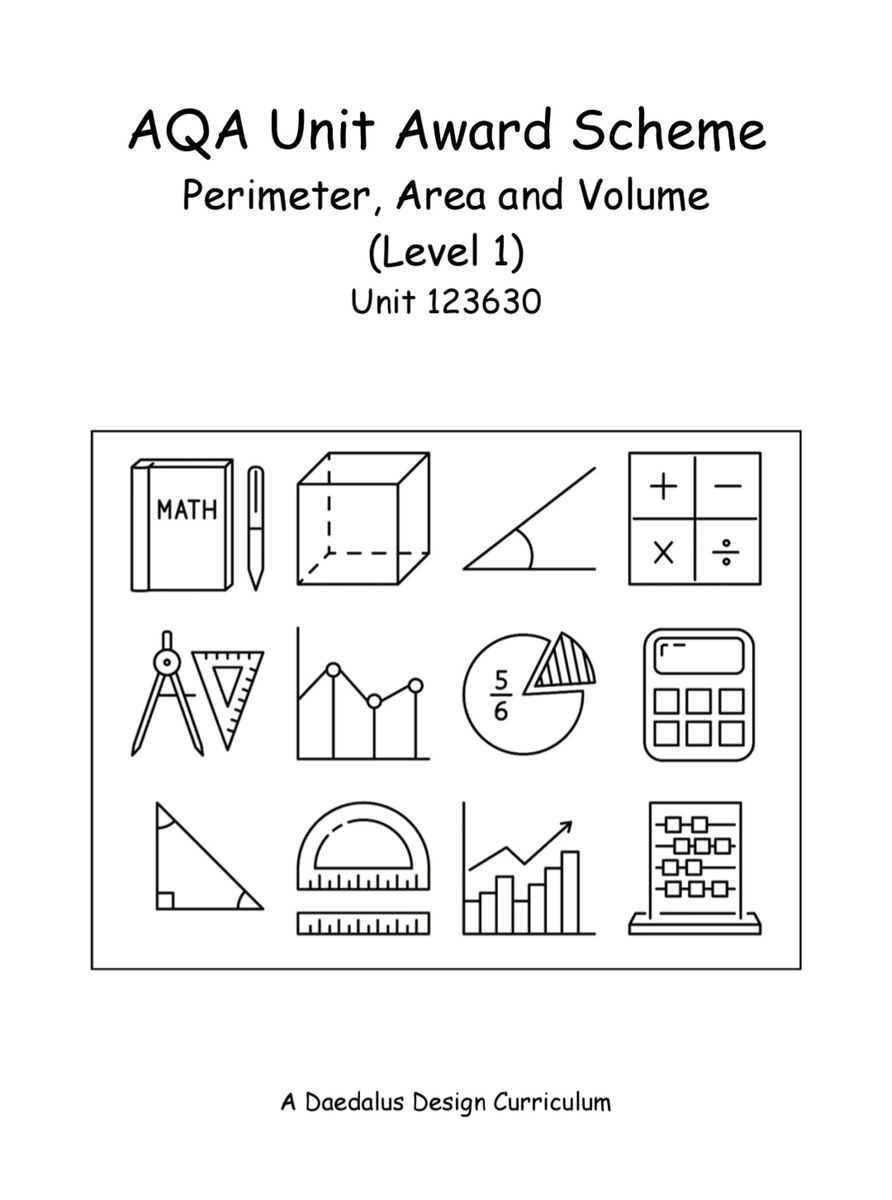 AQA Unit Award Scheme Perimeter, Area and Volume (123630)