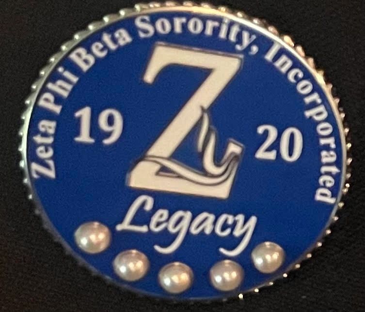 Zeta Phi Beta Legacy Pin