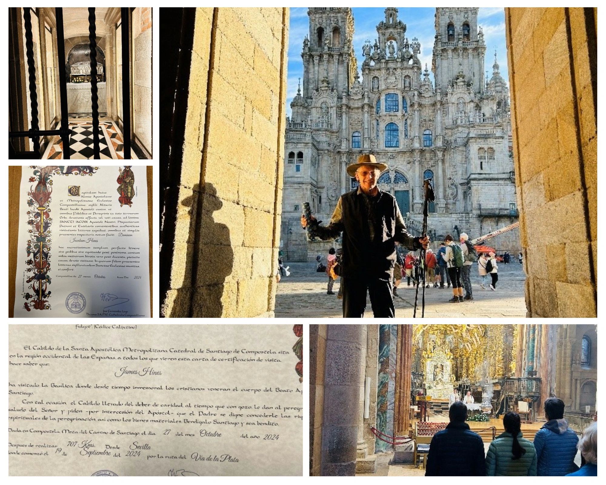 Oct. 28 - Santiago Compostela & Distance Certificate