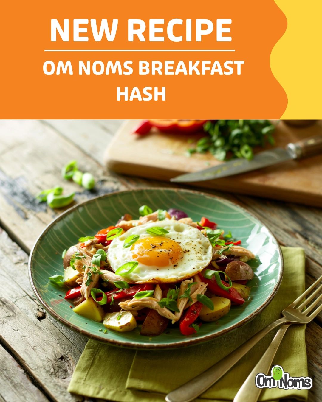 Om Noms Breakfast Hash Recipe