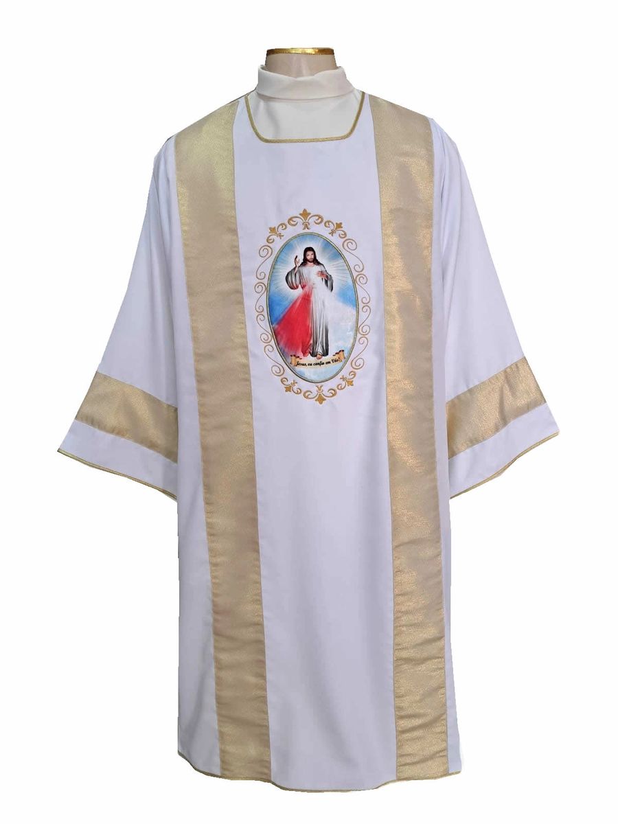 Dalmática Jesus Misericordioso. CÓD: DAL-002