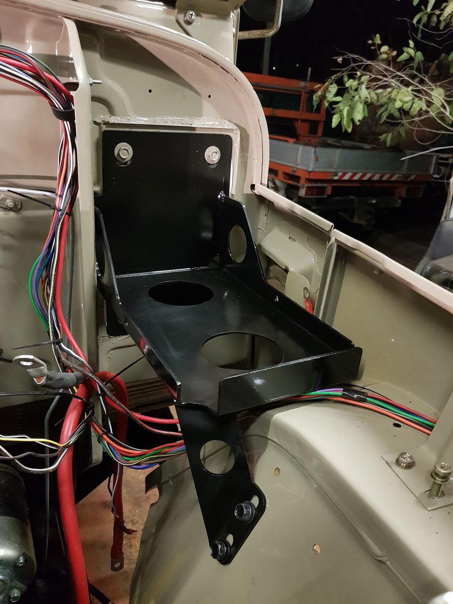 40 series landcruiser Firewall mounted Battery tray