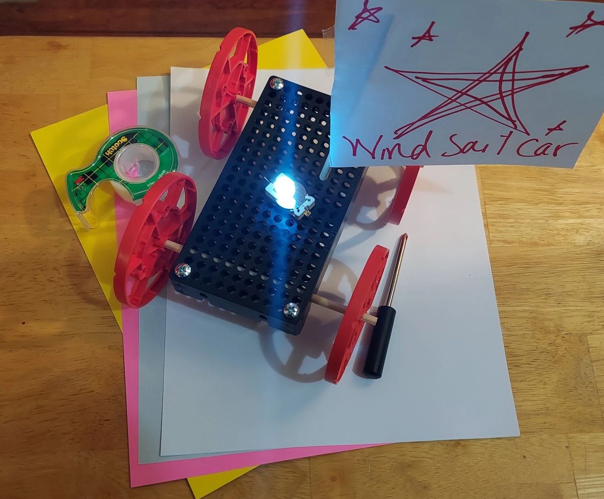 Wind, Energy, and Force/Motion - Let's Construct a Wind Sail Car