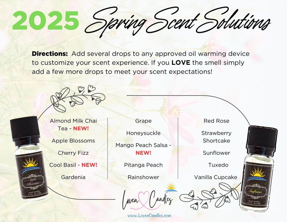 Scent Solutions | Home Fragrance Oils | Spring Scents