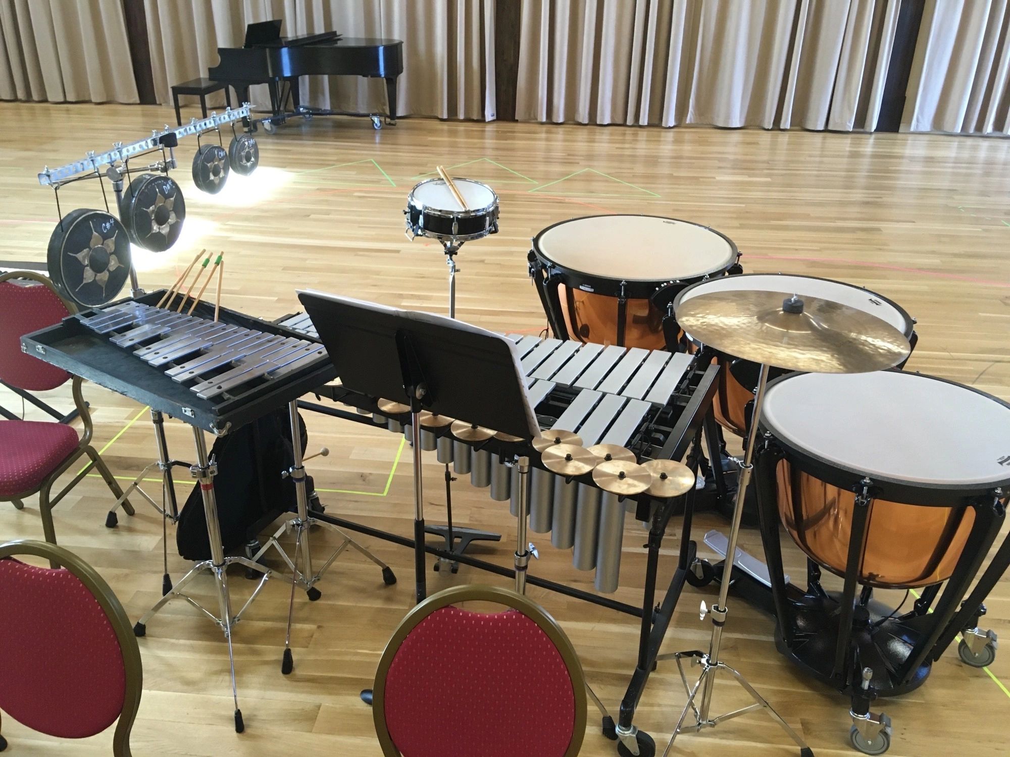 Percussion Equipment List for Perla's "An American Dream"