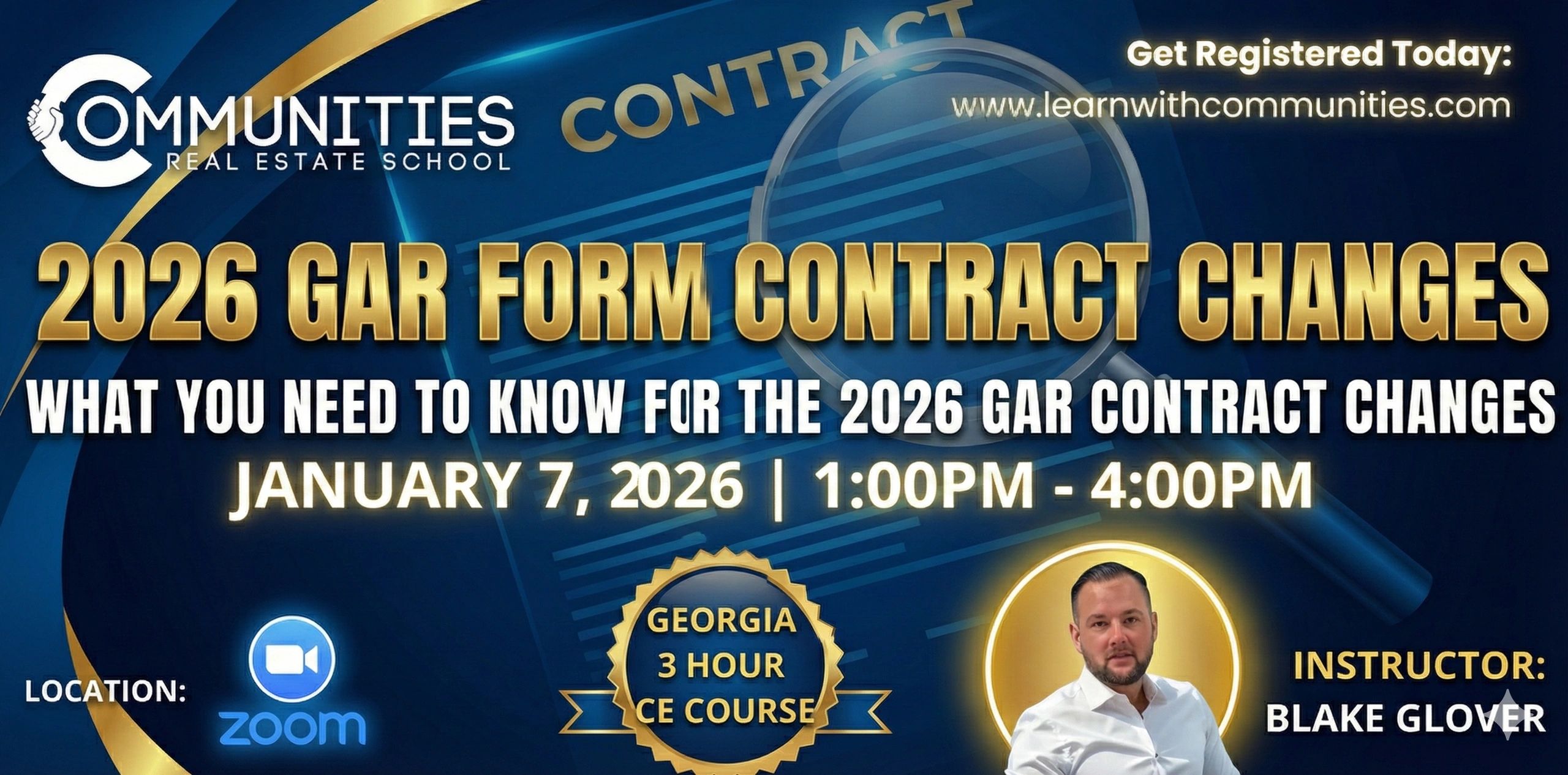 2026 GAR Contract Changes (3 Hour GA CE Credit)
