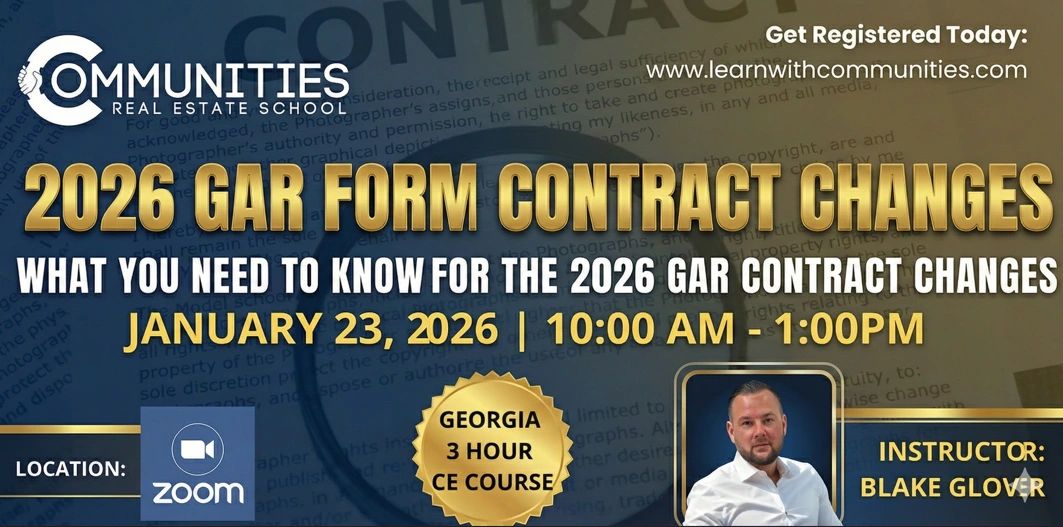 2026 GAR Contract Changes (3 Hour GA CE Credit) - Virtual (Zoom)