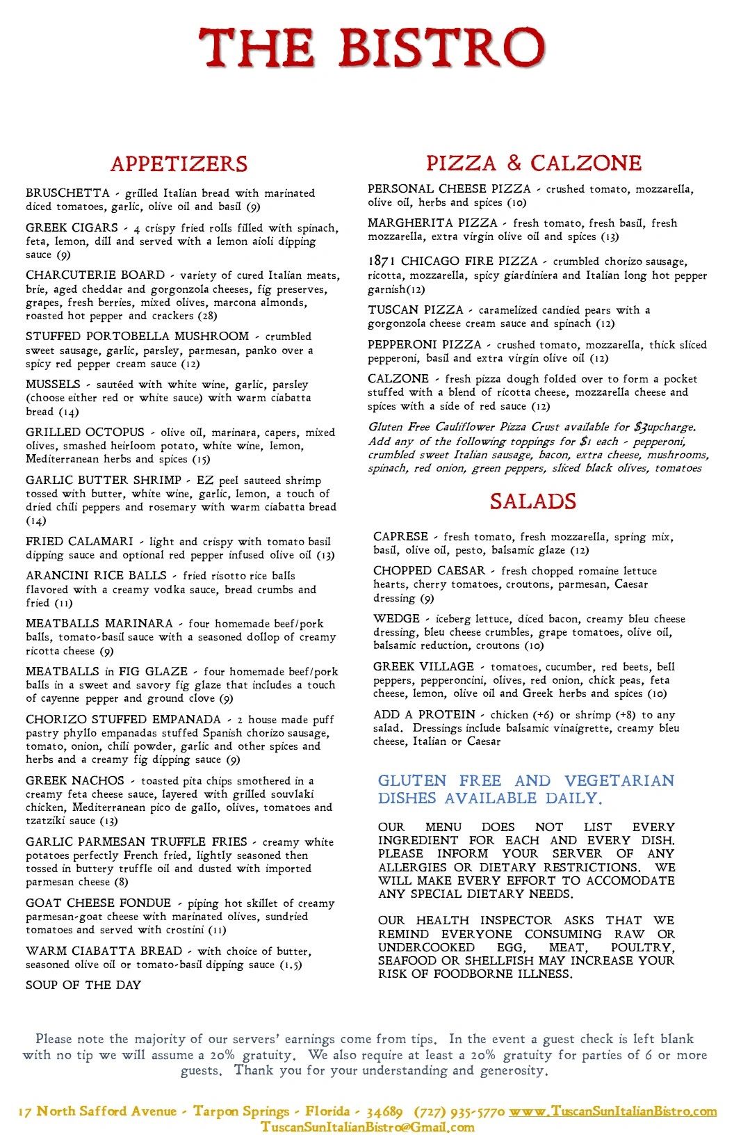 Tuscan Sun Italian Bistro