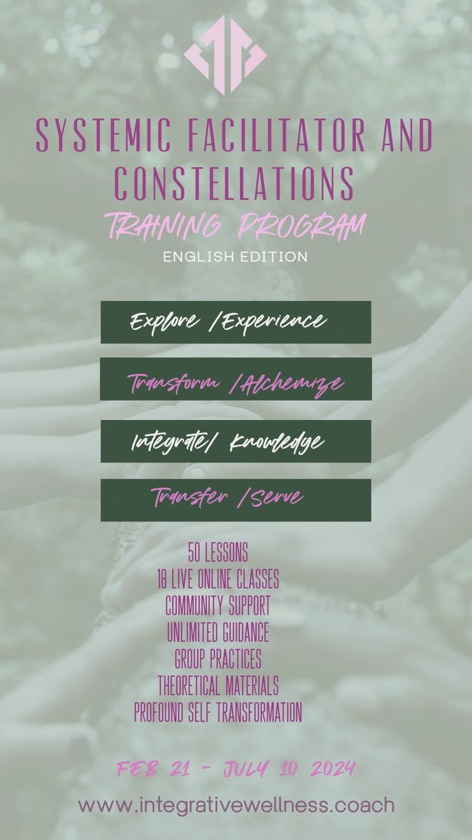 SYSTEMIC FACILITATOR AND CONSTELLATIONS TRAINING PROGRAM FEB 21 2024 To ...