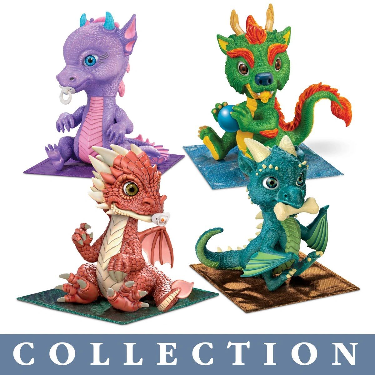 Ashton Drake Mystical Dragonlings Articulated Dragon Baby Doll Collection