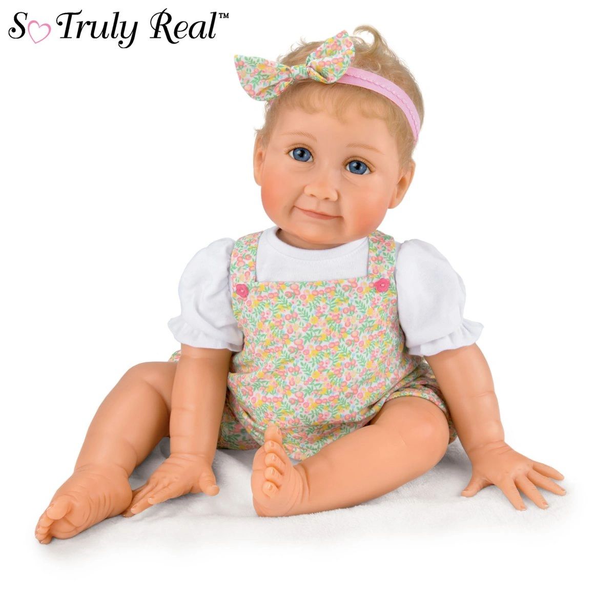 Ashton Drake Sugar And Spice Poseable Lifelike Baby Girl Doll by Sherry ...