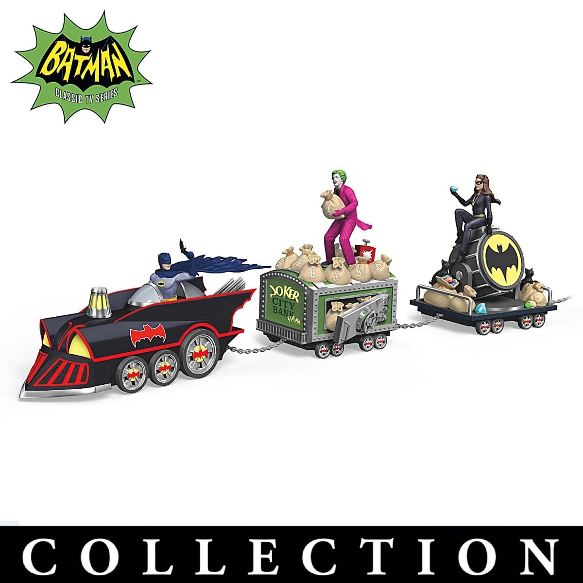 BATMAN BAT-TRAIN Hand-Painted Figurine Collection With Heroes ...