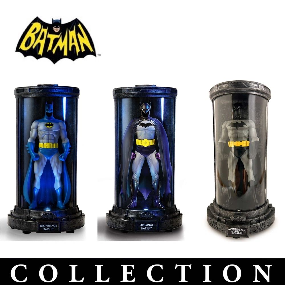 BATMAN Decades Of The DARK KNIGHT Lighted Batsuit Sculpture Collection ...