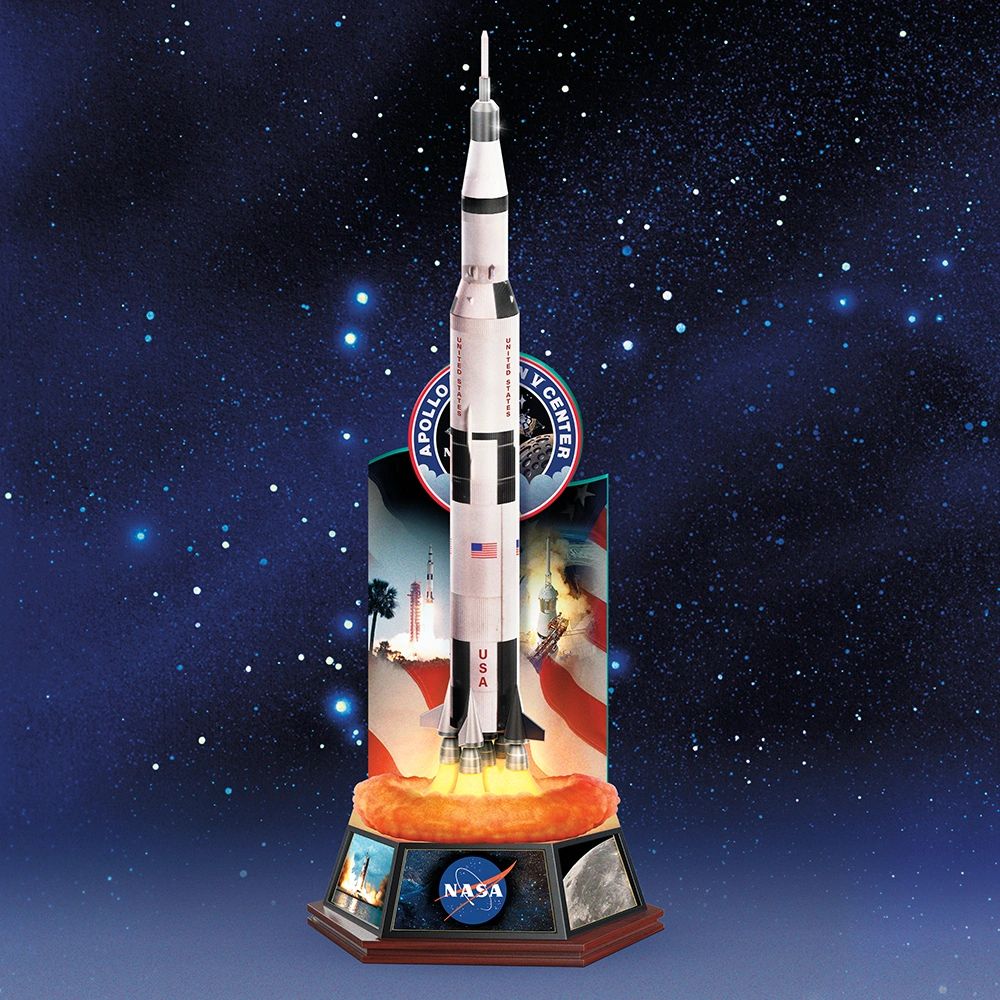 NASA Legacy Of Innovation Illuminated Rocket Sculptures by The Bradford ...