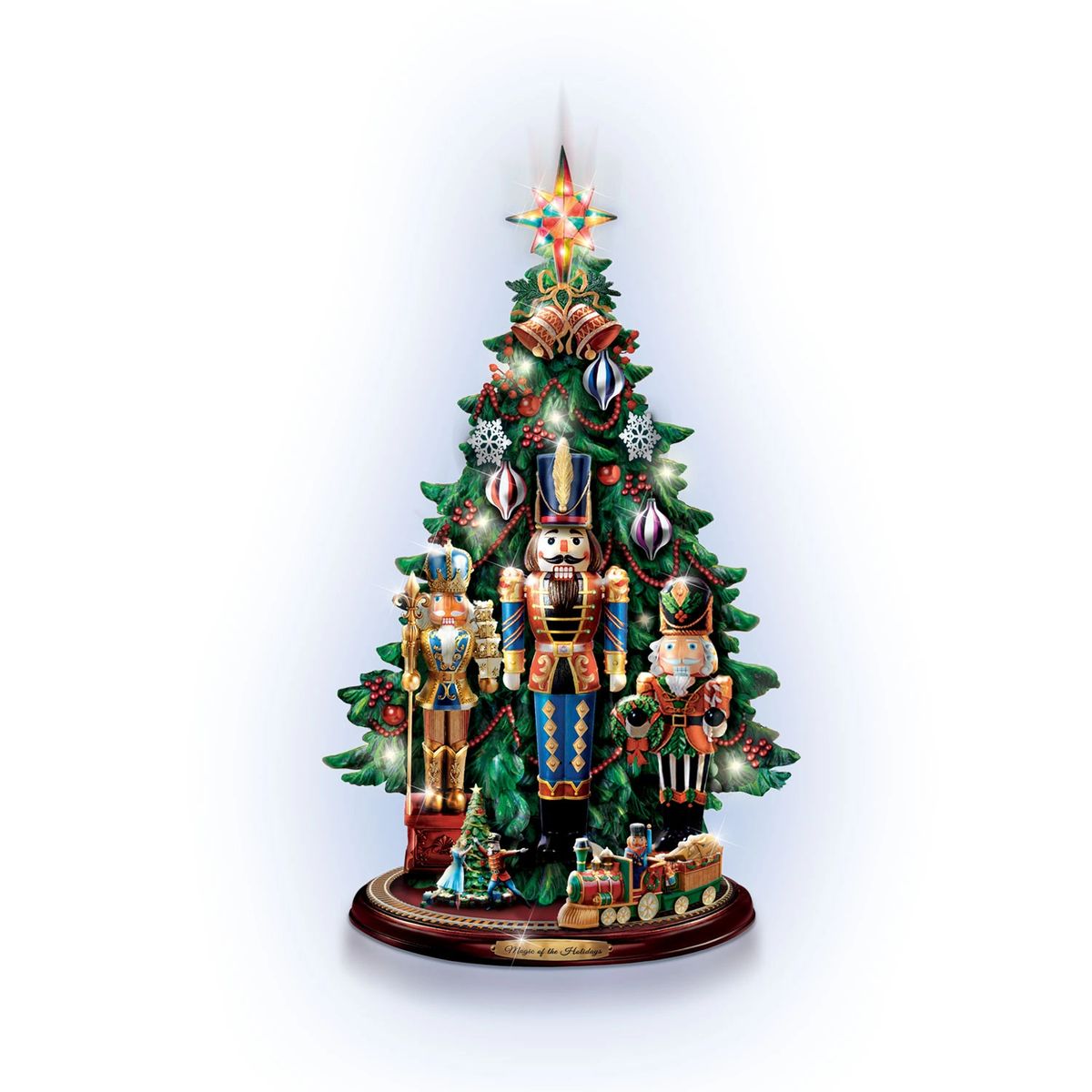 The Ultimate Nutcracker Tabletop Christmas Tree Adorned With ...
