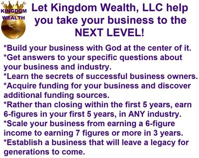 Kingdom Wealth, LLC - Business Coaching, Motivational Speaking