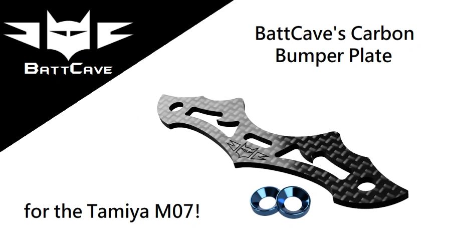 BattCave Tamiya M07 carbon fiber bumper plate
