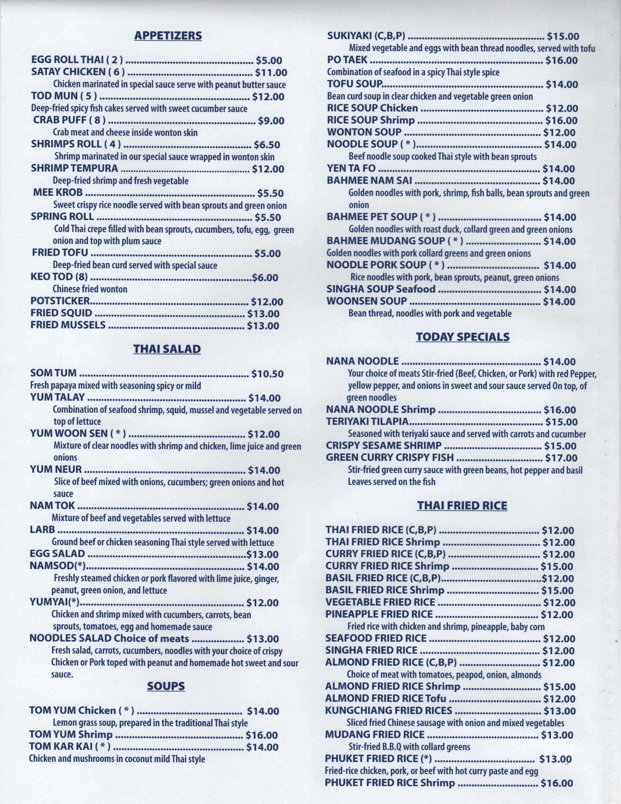 Singha Thai Restaurant