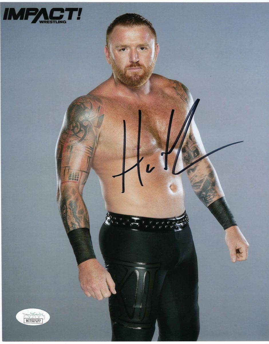 IMPACT! Wrestling HEATH SLATER TNA AEW WWE AUTOGRAPHED 8X10 PHOTO W/JSA ...