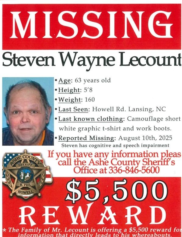 Missing Person Search for Steven with Cognitive Impairment
