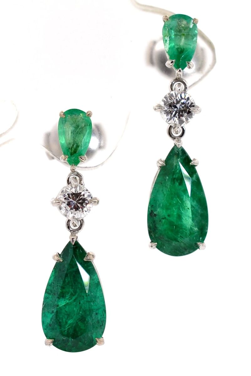 Emerald Drop Earrings
