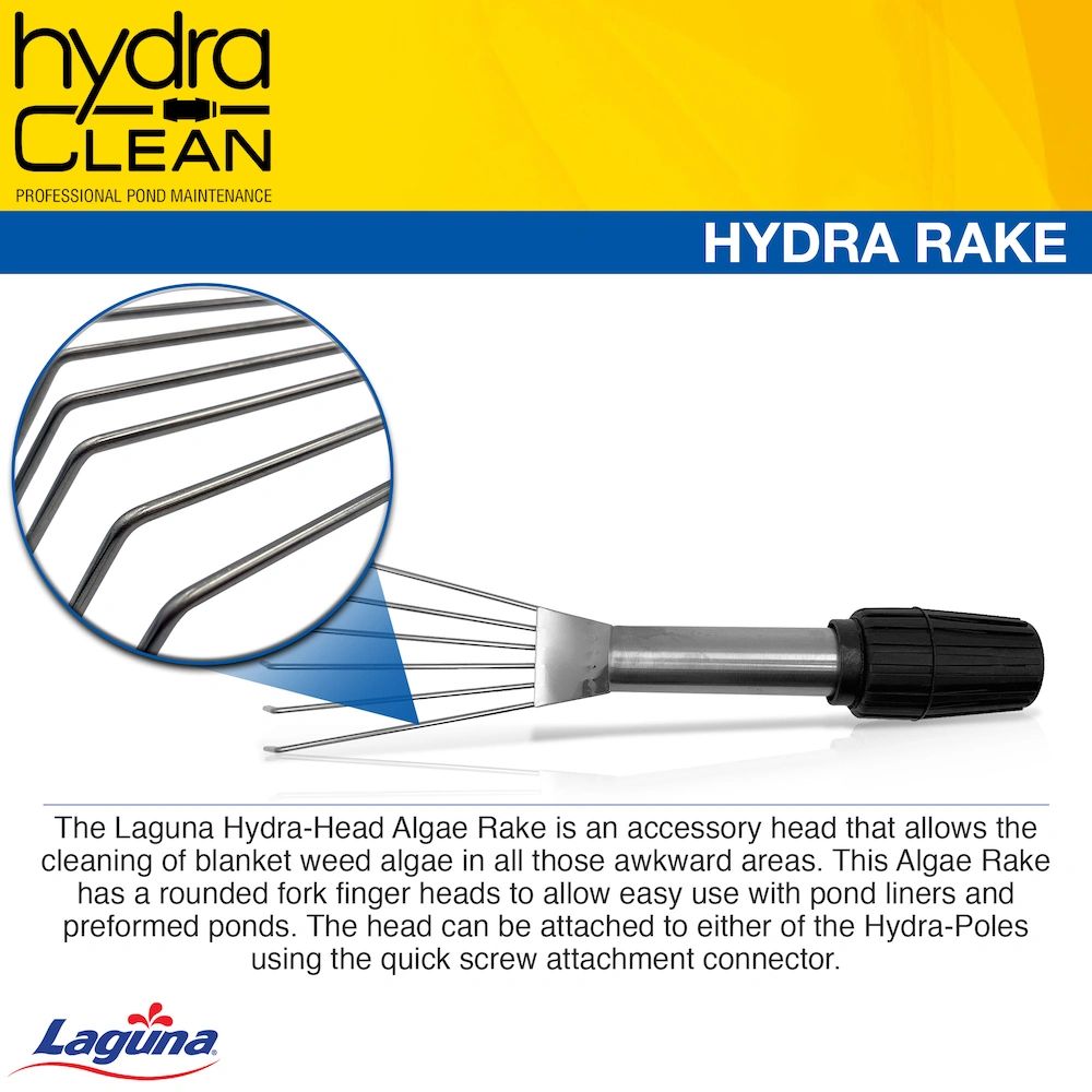 LAGUNA HYDRA HEAD ALGAE RAKE for POND FOUNTAINS & WATER GARDENS HAGEN PT938